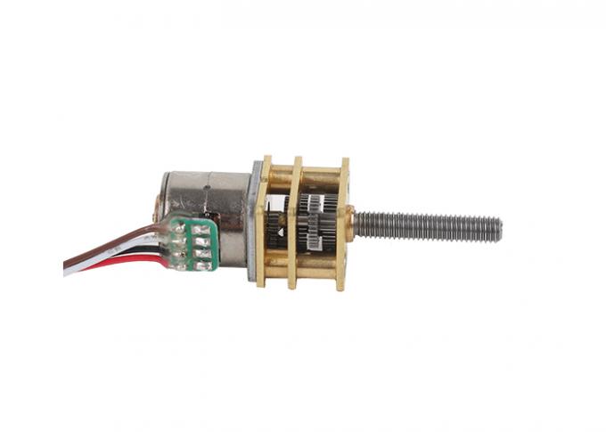 Medical Equipment Micro Stepper Motor 10mm 2 Phase 4 Wire With Lead Screw