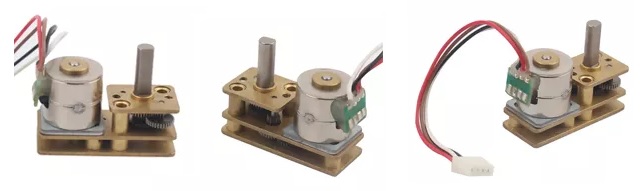 5V Worm Gear Stepper Motor 10mm Horizontal Right Angle Stepper Motor 2 ...