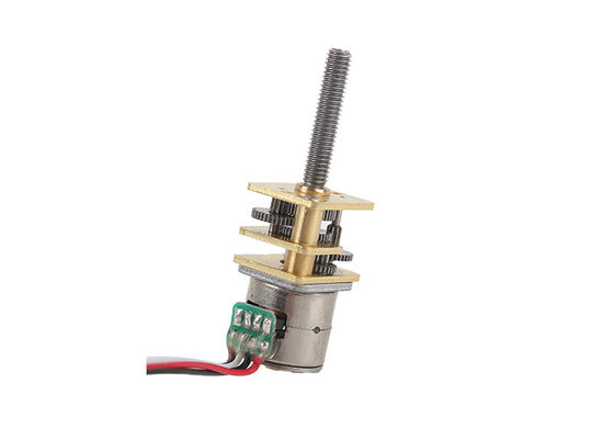 Medical Equipment Micro Stepper Motor 10mm 2 Phase 4 Wire With Lead Screw