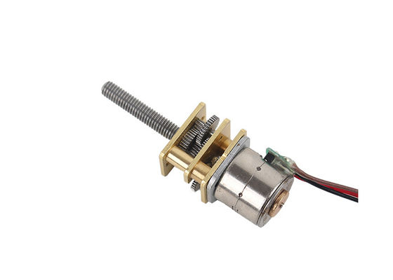 Medical Equipment Micro Stepper Motor 10mm 2 Phase 4 Wire With Lead Screw
